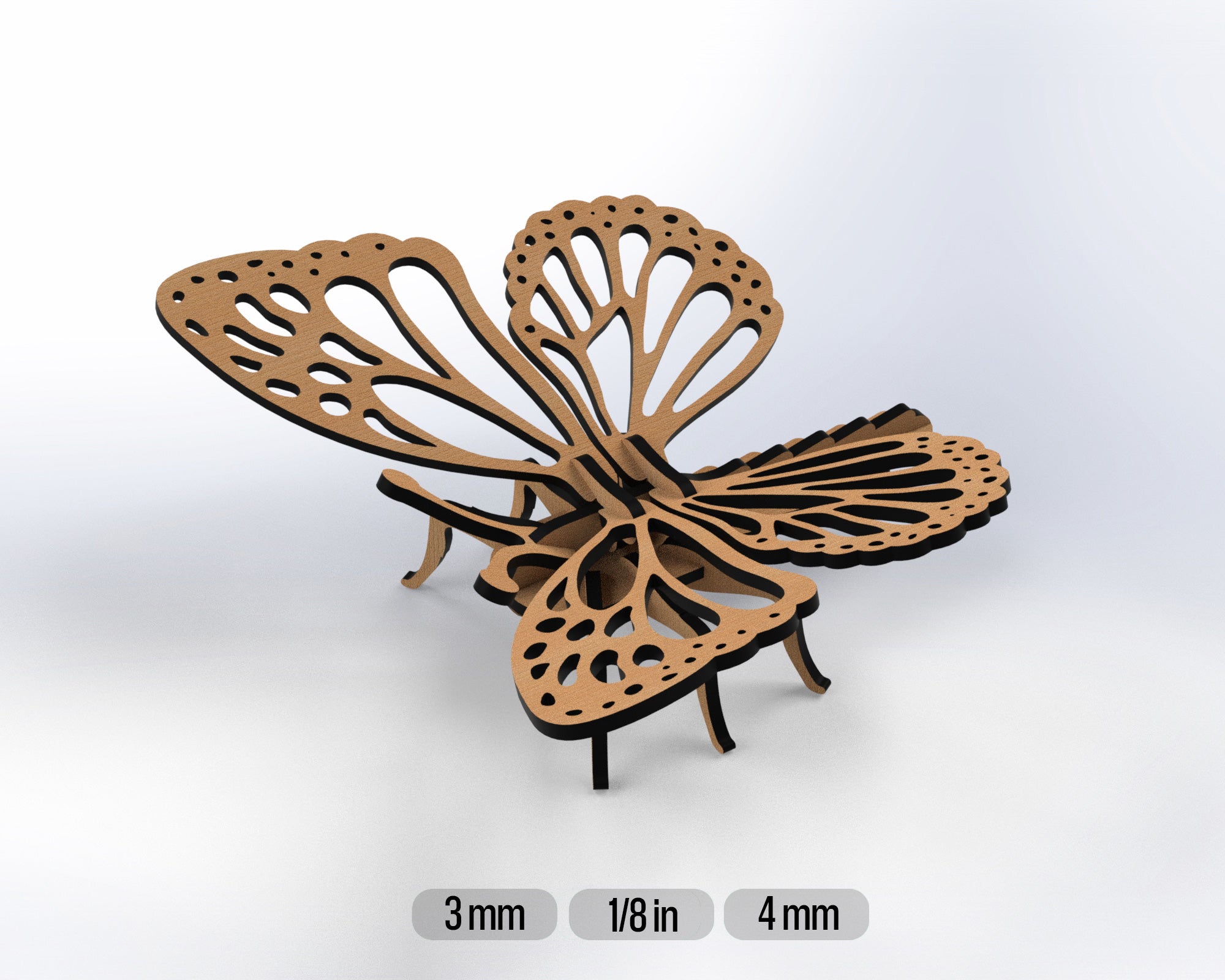 SVG Laser Cut Butterfly DIY Digital Download – Laser Cut File Archive