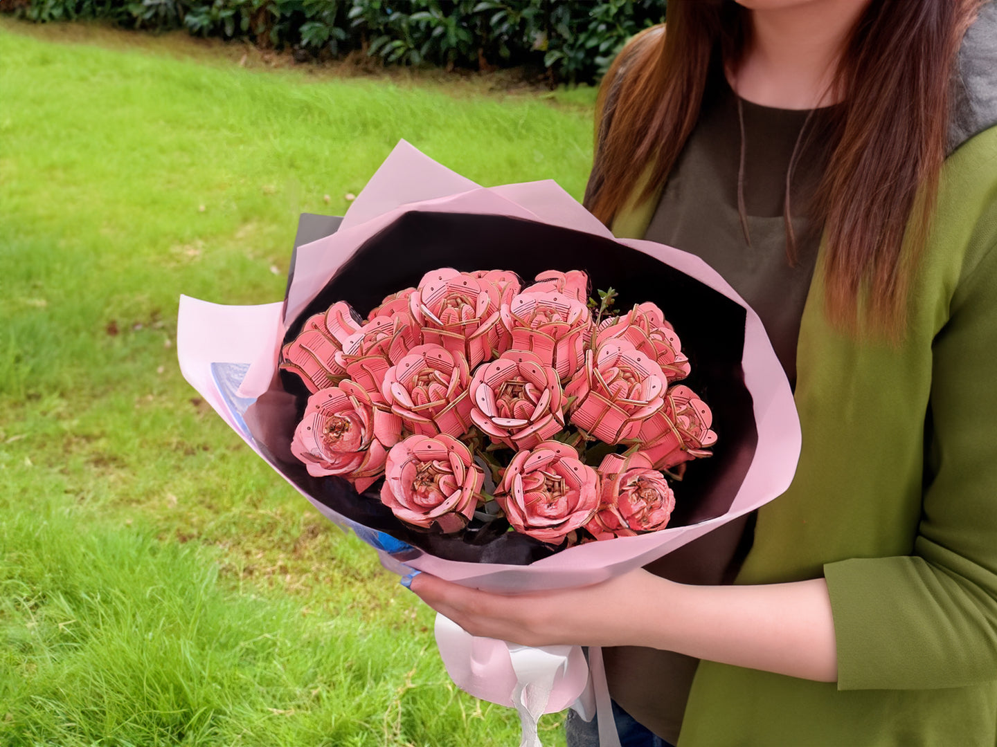 SVG Lasercut Flower Rose Files 3D Bouqet DIY Gift Laser File – Laser ...