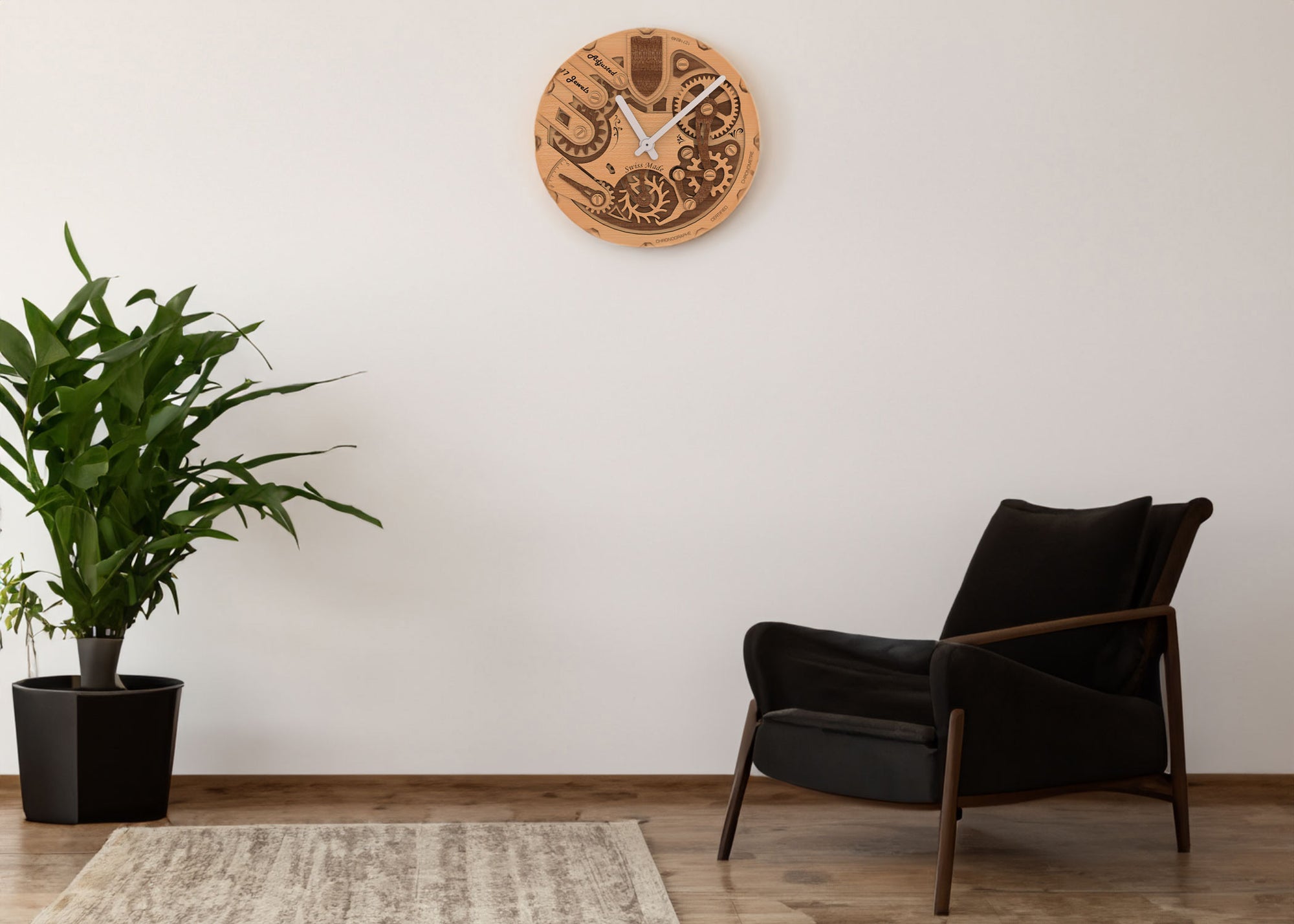 Clock SVG Mechanical Wall Clock Digital Download DXF – Laser Cut File ...