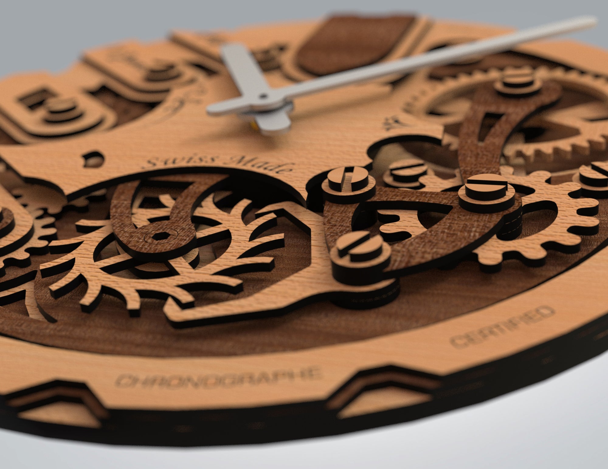 Clock SVG Mechanical Wall Clock Digital Download DXF – Laser Cut File ...