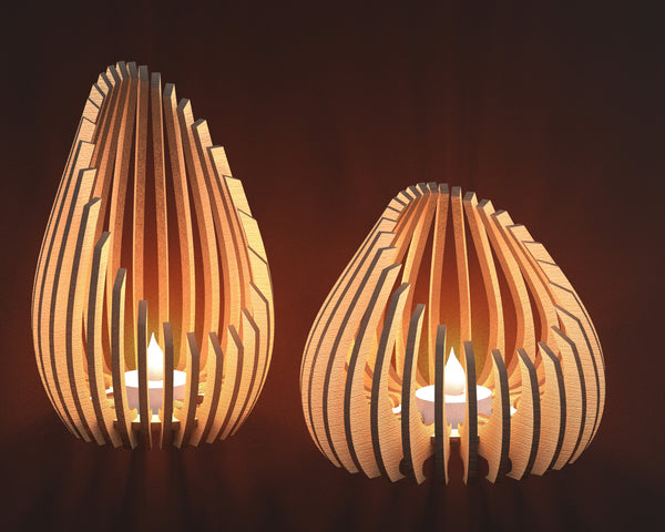 SVG Tealight Holders Tea light Bundle Digital Download Laser File ...