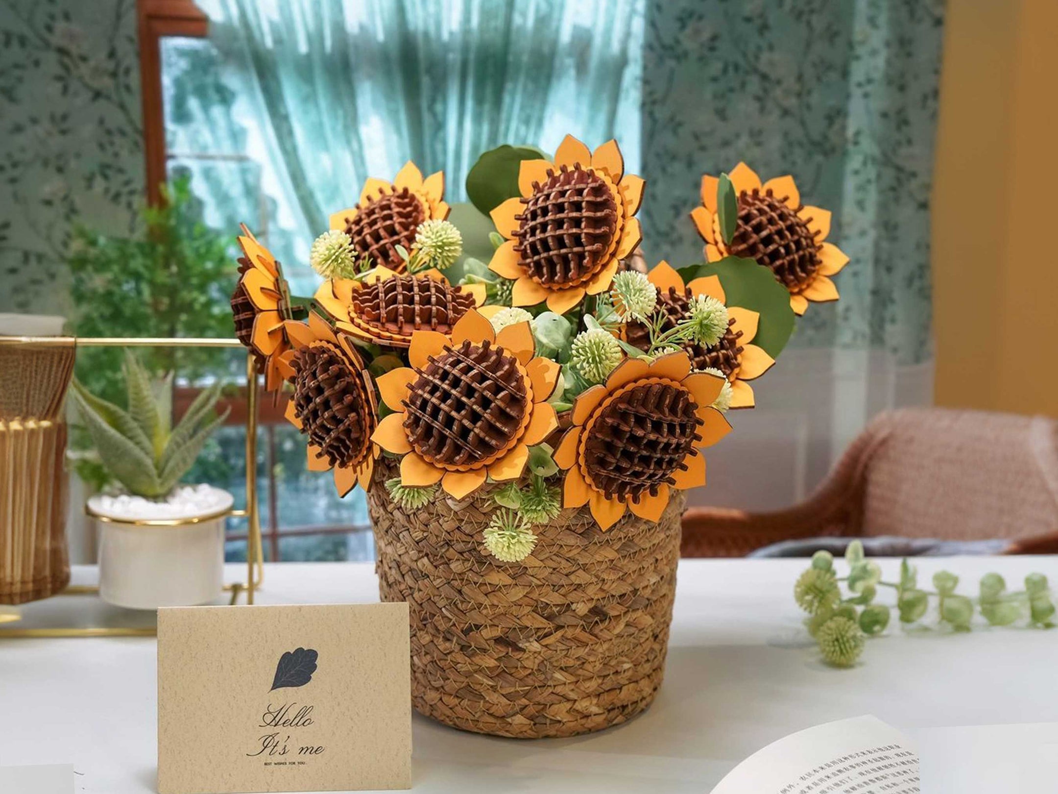 SVG Flower Laser Cutting File for Sunflower Lasercut Plant DXF – Laser ...